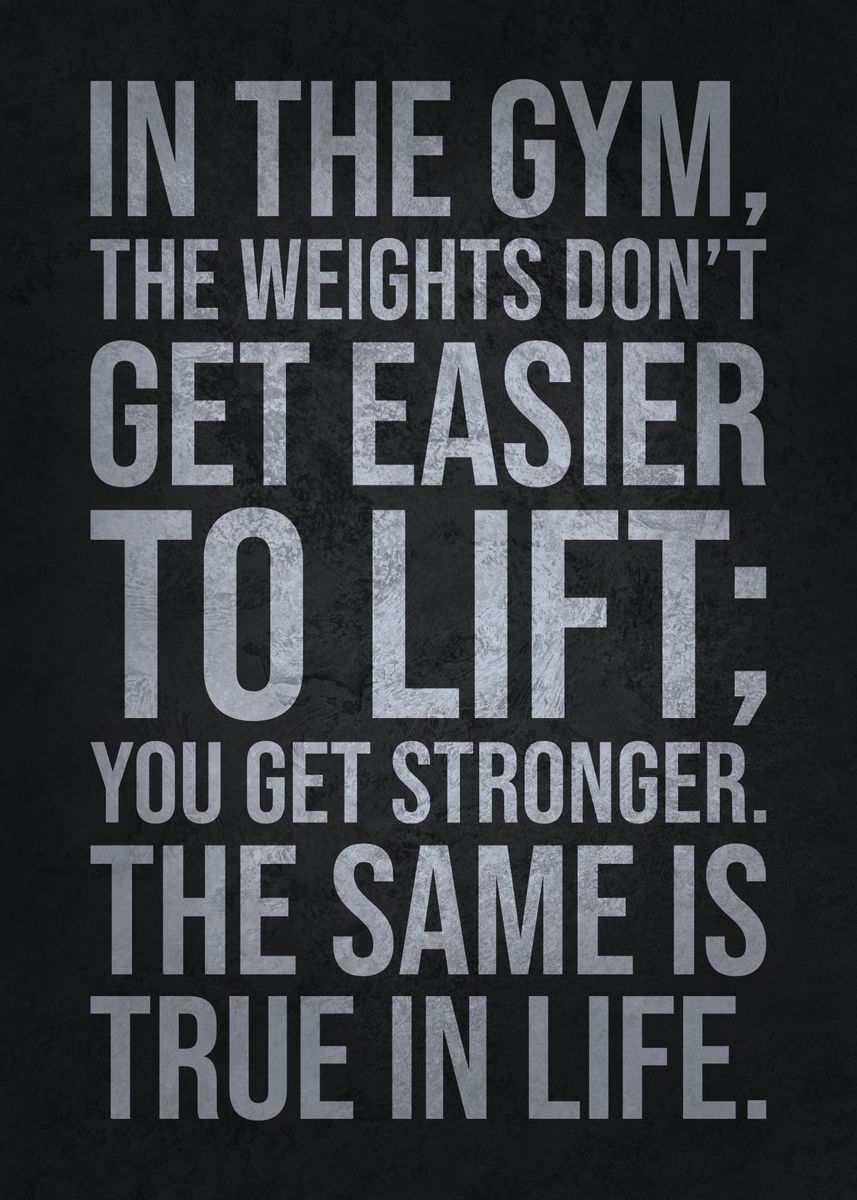 'Get Stronger' Poster, picture, metal print, paint by CHAN | Displate