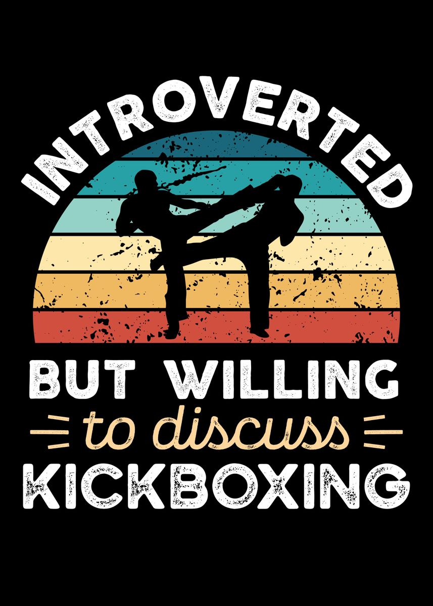 'Introverted Kickboxing' Poster by Philip Anders | Displate