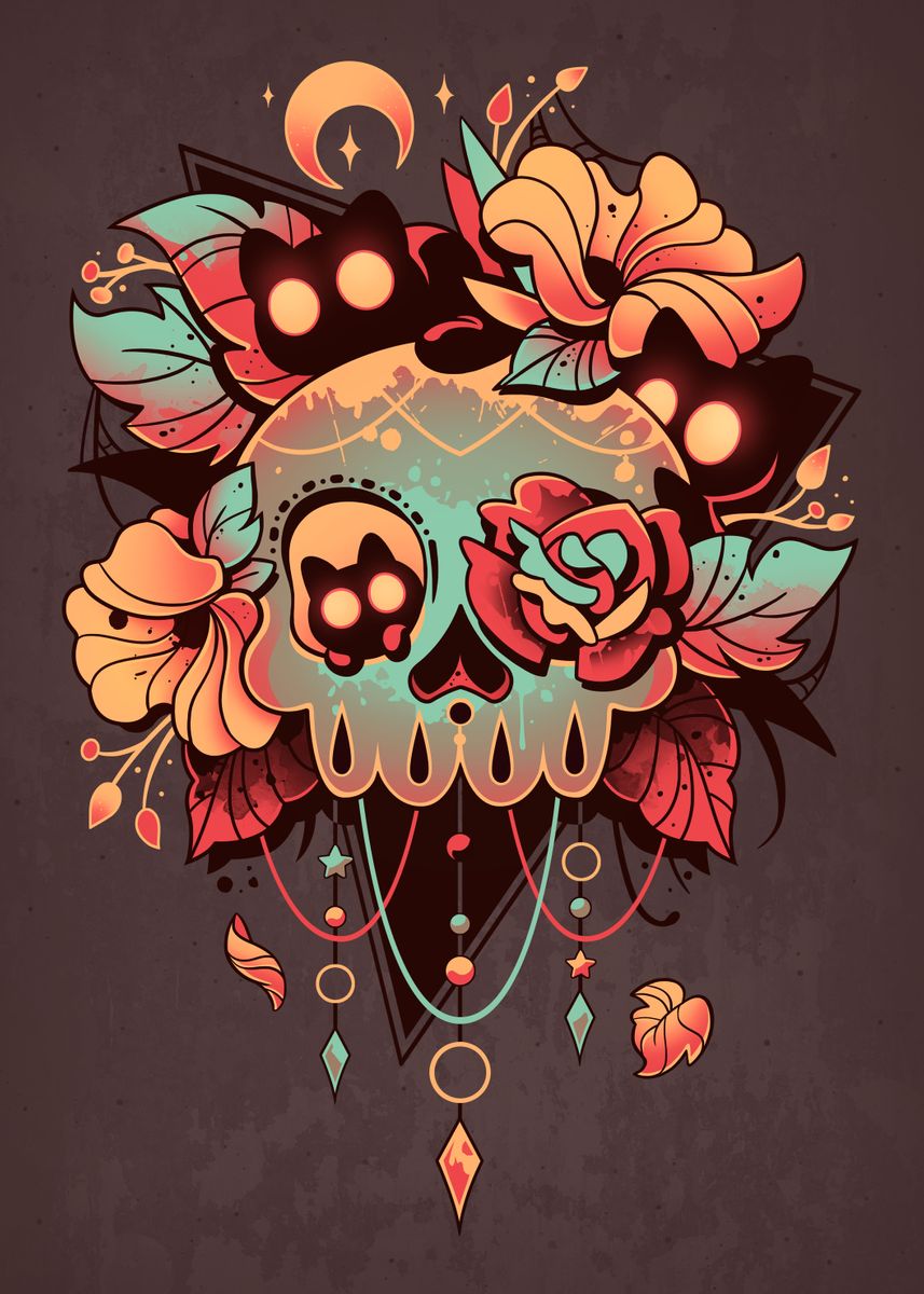 'Spook Seekers' Poster, picture, metal print, paint by Snouleaf | Displate