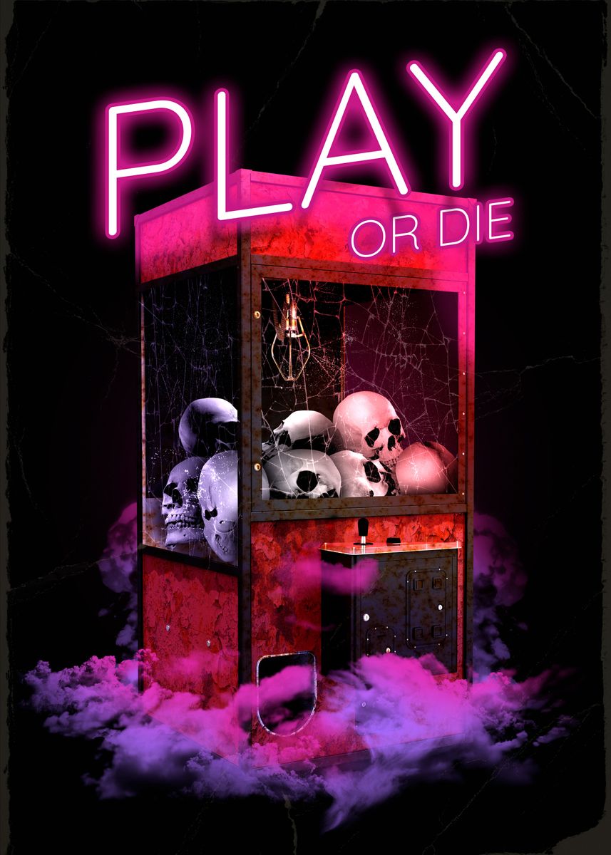 'Play or Die the Skulls ' Poster, picture, metal print, paint by Max ...
