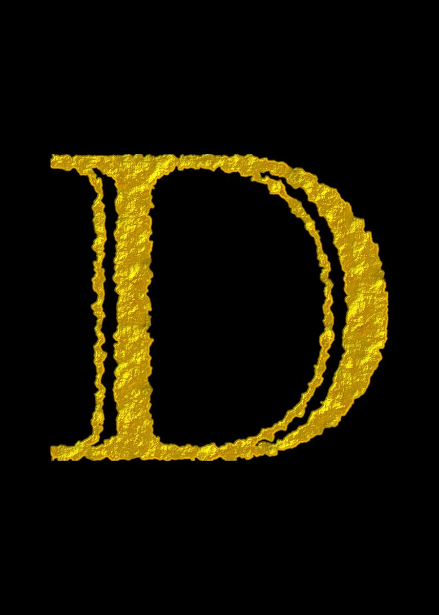 'D' Poster, picture, metal print, paint by Eng Hadoool | Displate