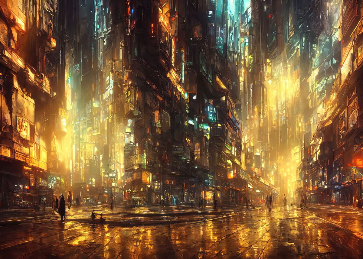 'Future of times square' Poster by Designersen | Displate