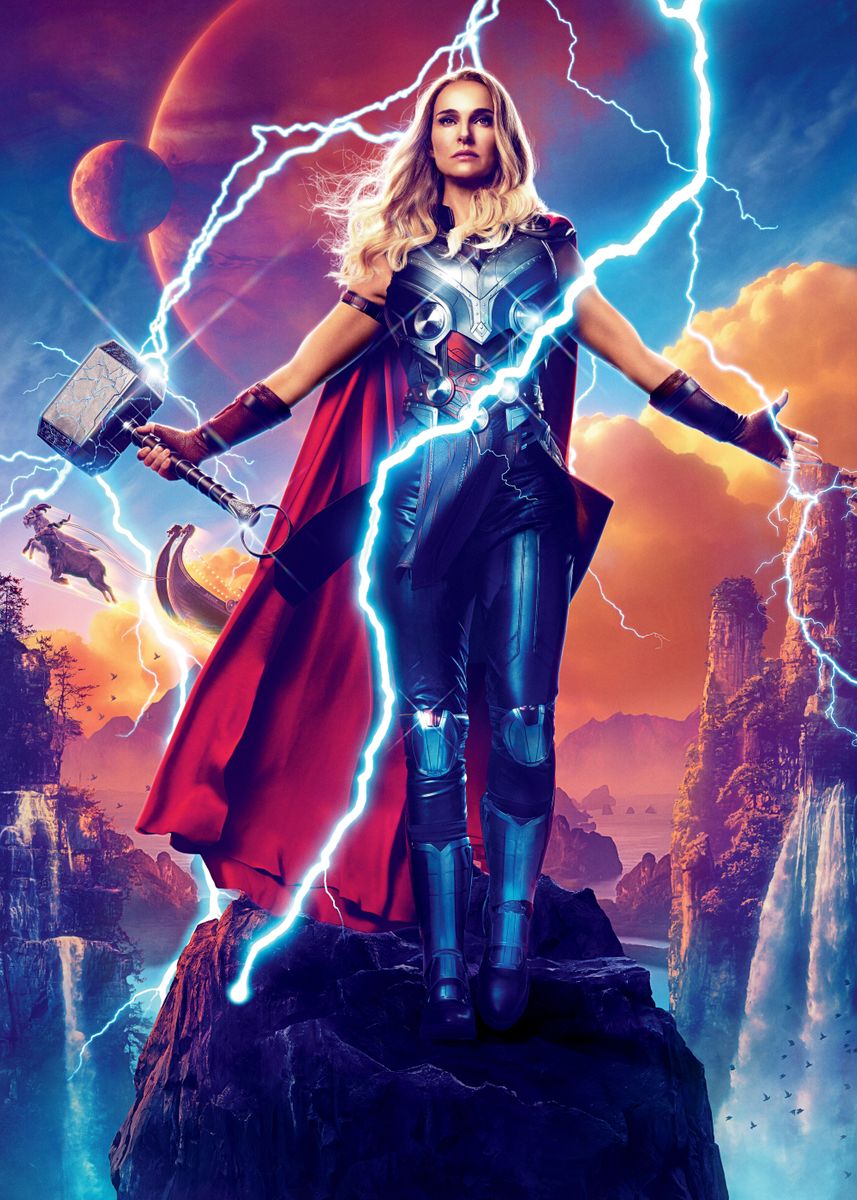 'The Mighty Thor' Poster, picture, metal print, paint by Marvel | Displate