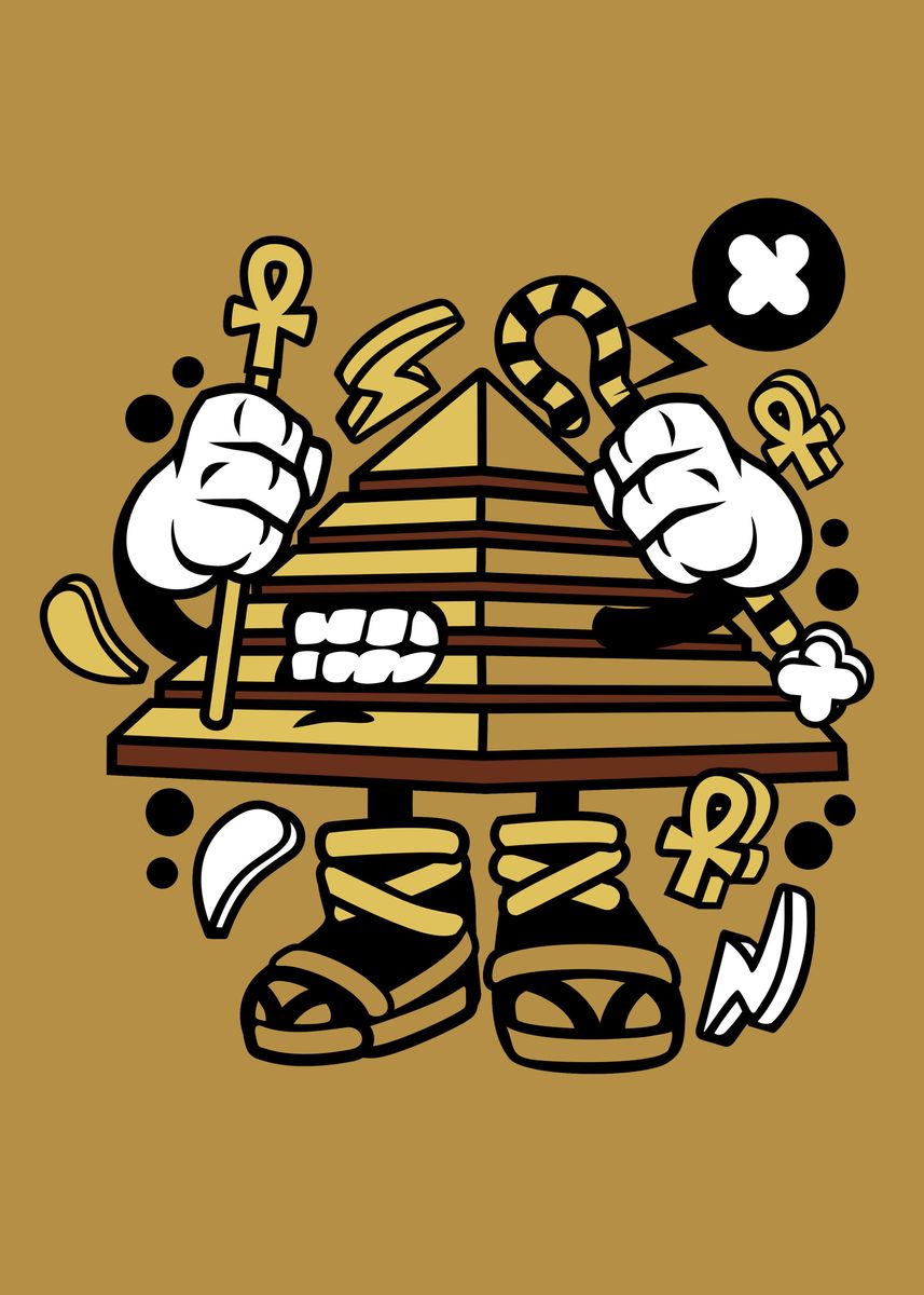 'Pyramid Puppet Meme' Poster, picture, metal print, paint by Ferdinand ...