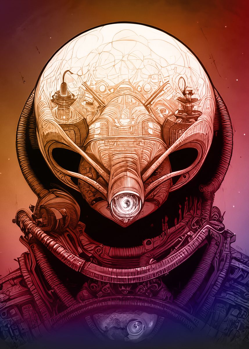 'Alien cyclops' Poster by Mezma and Azzayal | Displate