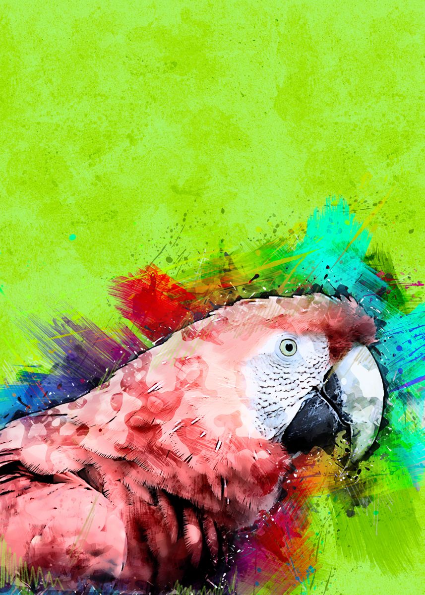 'Parrot 67' Poster by TaTu Art | Displate