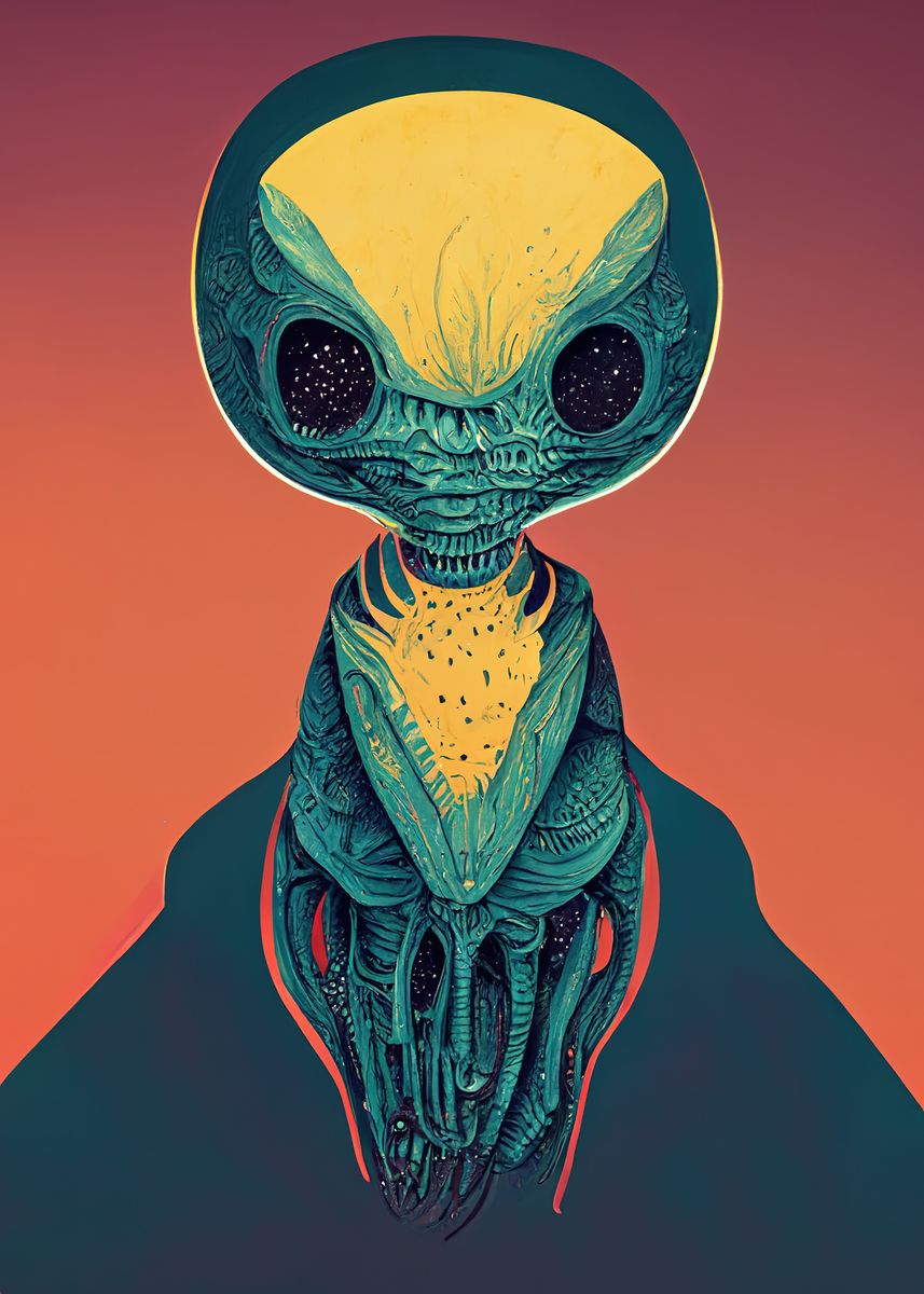 'Alien baby' Poster by Mezma and Azzayal | Displate