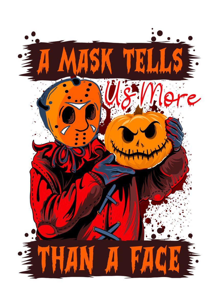 'halloween mask' Poster, picture, metal print, paint by Trend Pick ...