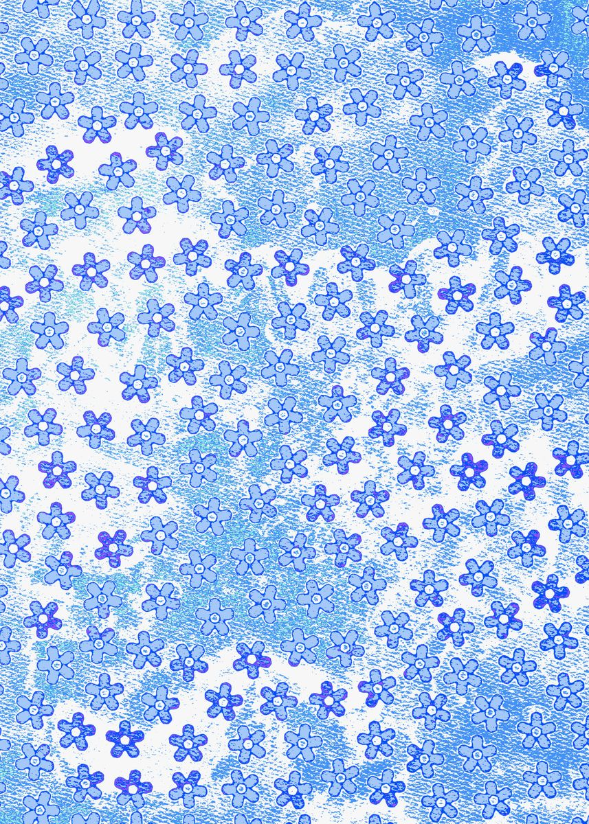 'Small Floral Pattern 01' Poster, picture, metal print, paint by Aloke ...