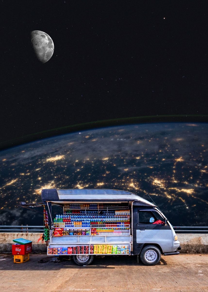 'SNACK STOP' Poster, picture, metal print, paint by LFHCS | Displate