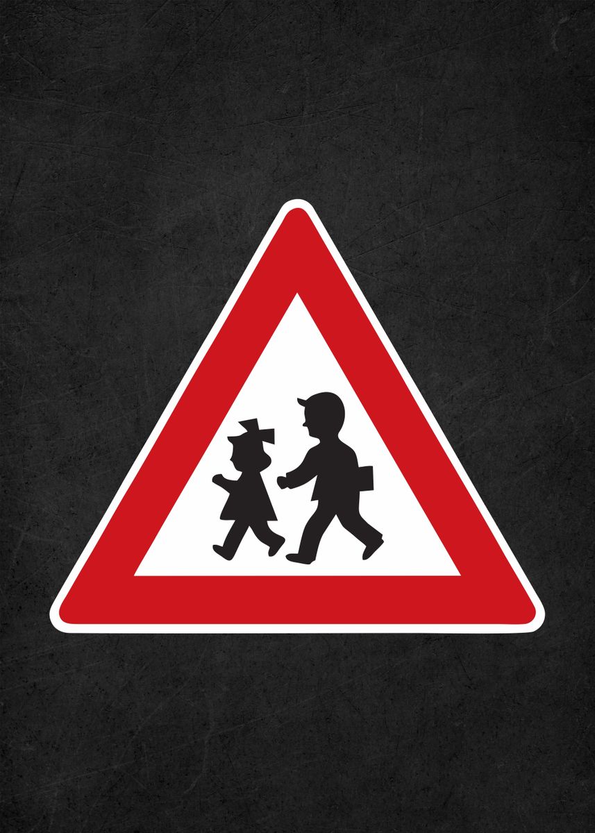 'childhood sign' Poster, picture, metal print, paint by Bestselling ...