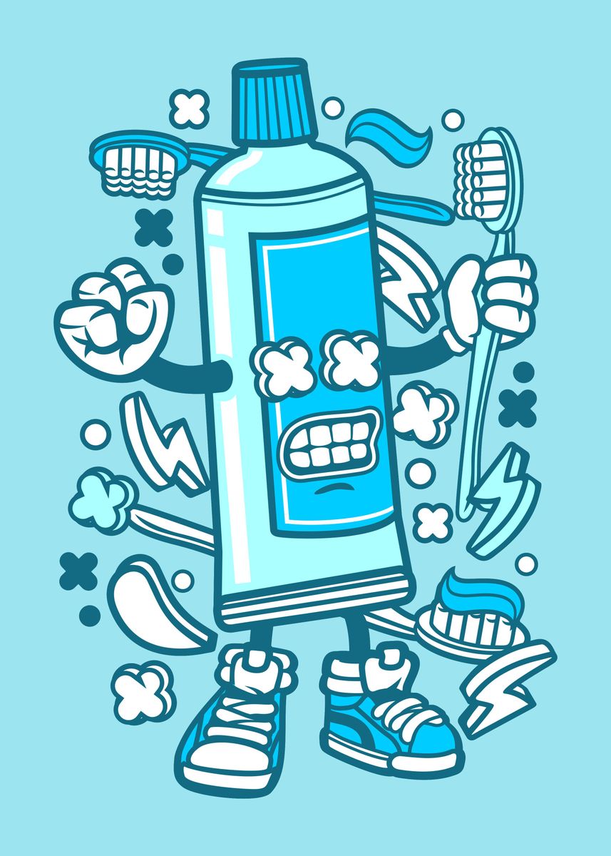 'Toothbrush' Poster by Ferdinand | Displate