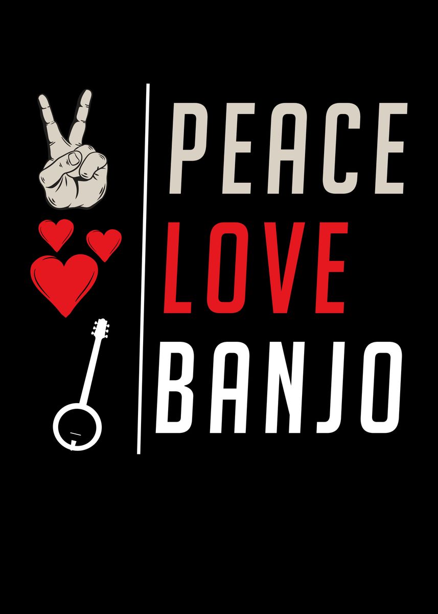 'Banjo Musical Instrument' Poster, picture, metal print, paint by Lukes ...