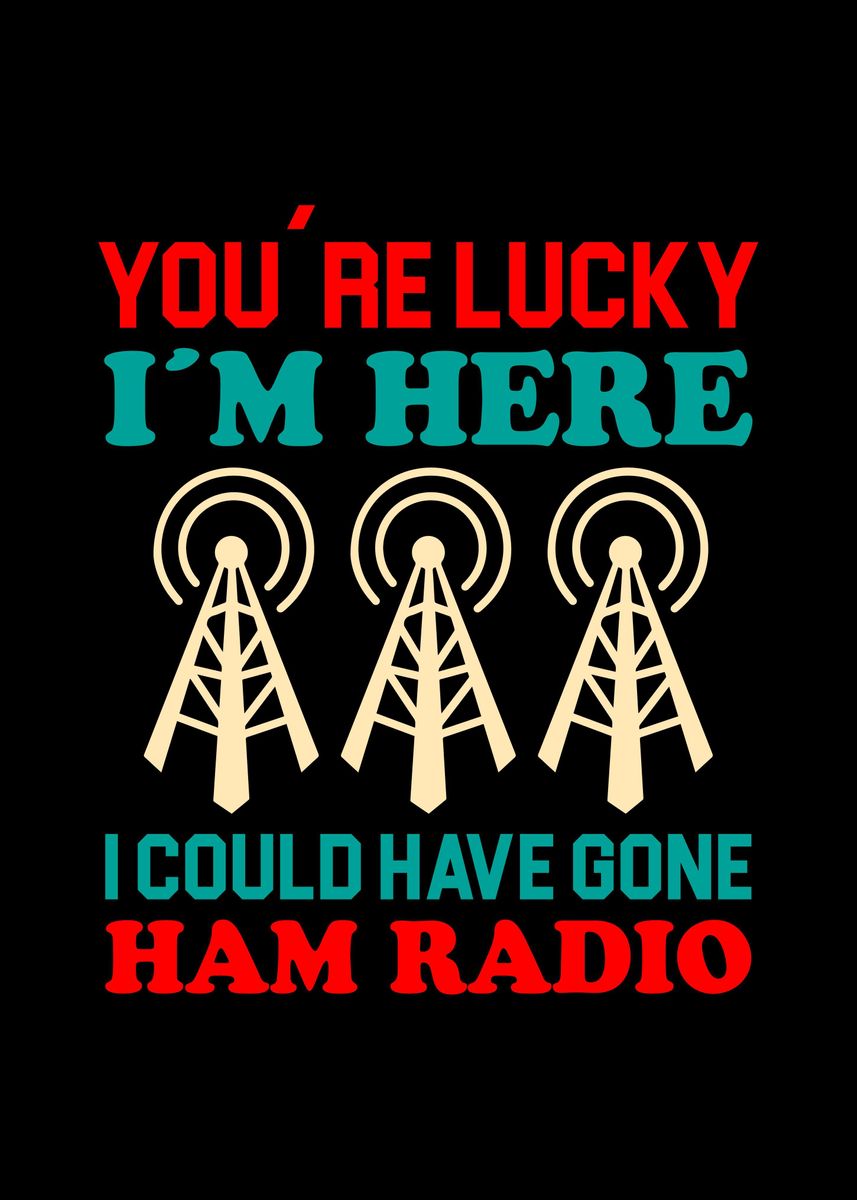 'Ham Radio Operator' Poster, picture, metal print, paint by Sebastian ...