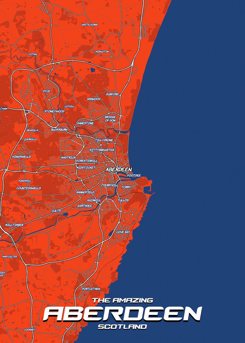 'ABERDEEN' Poster, picture, metal print, paint by Andi Permana | Displate