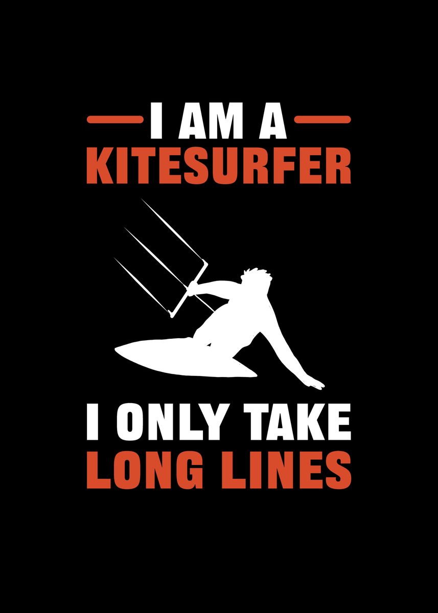 'I Only Take Long Lines' Poster by Fabian El Matador | Displate