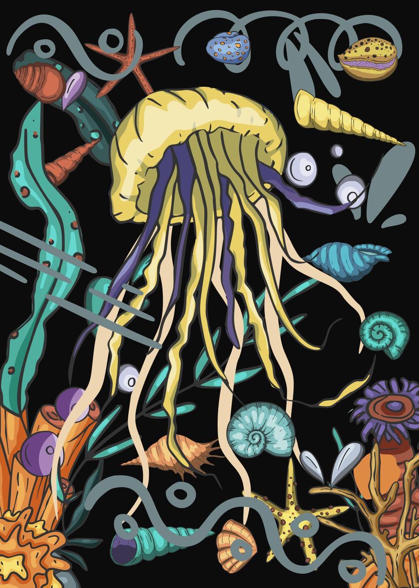 'Underwater of Life' Poster by Nae | Displate