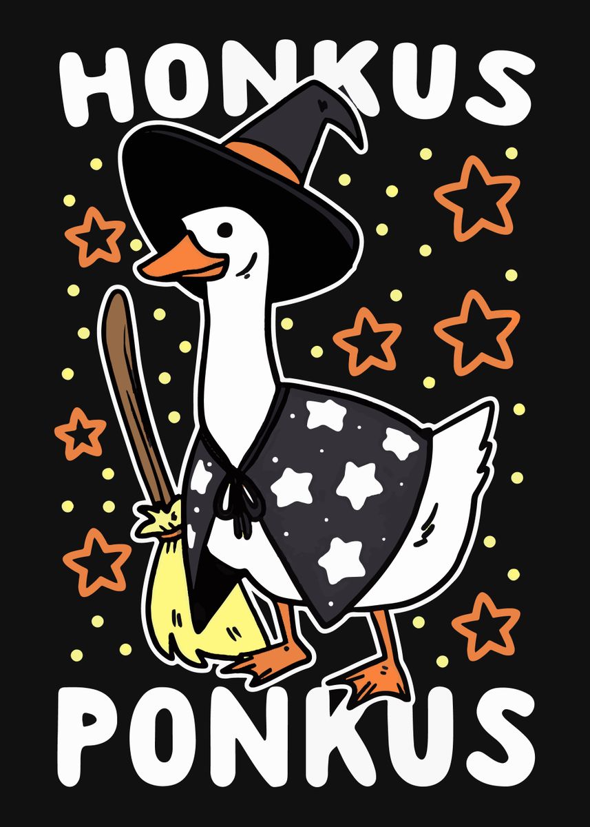 'Honkus Ponkus' Poster, picture, metal print, paint by 3am | Displate