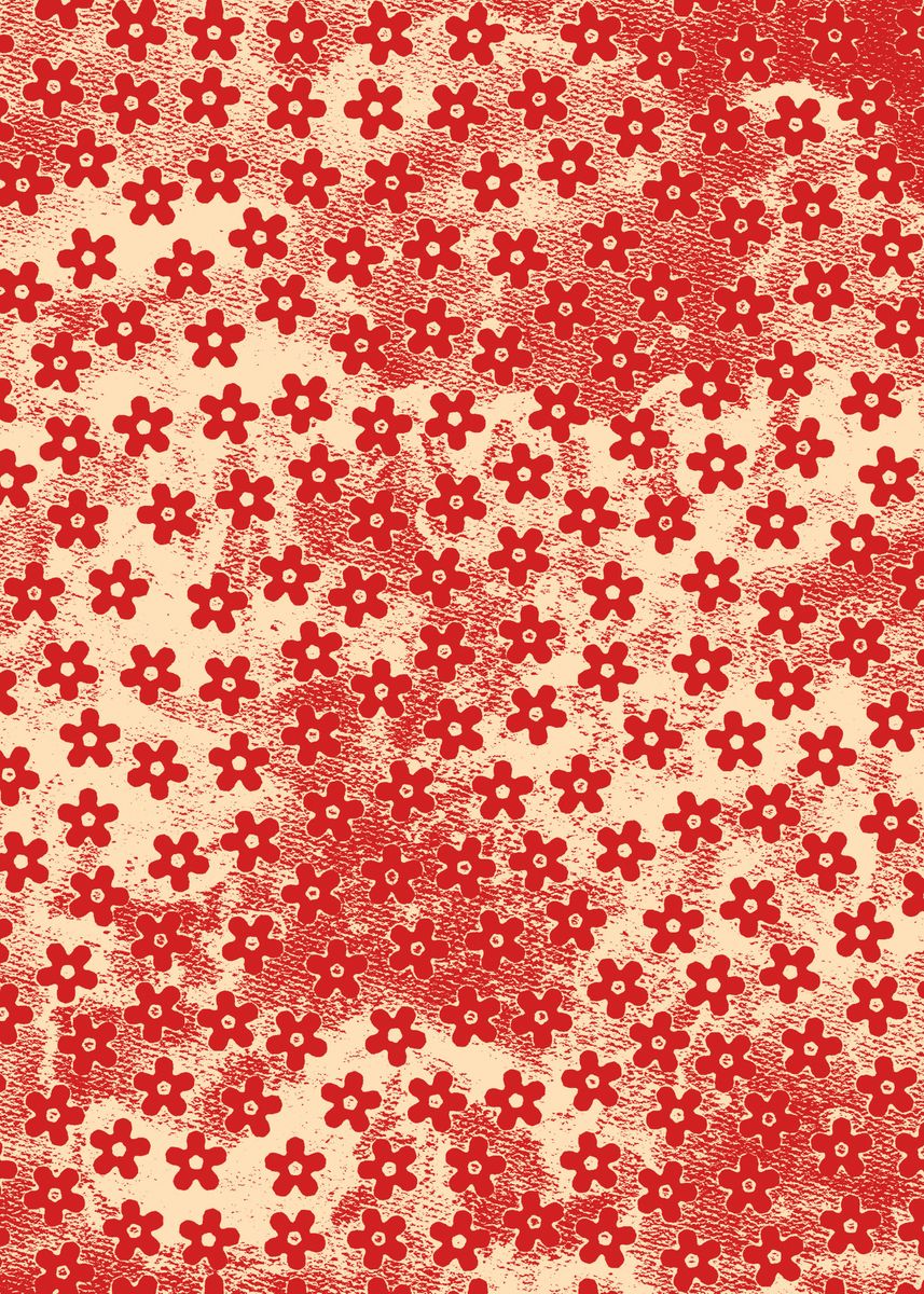 'Small Floral Pattern 09' Poster by Aloke Design | Displate