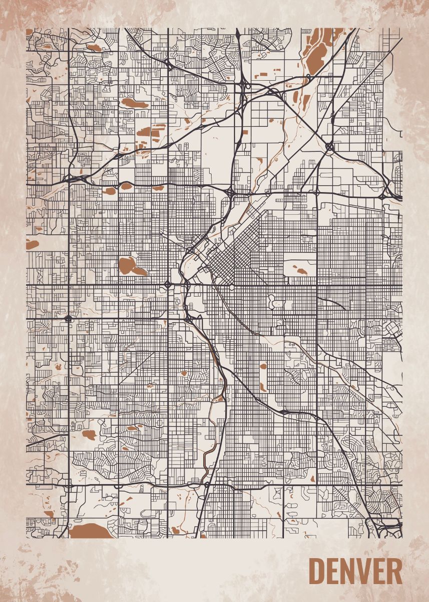 'Denver' Poster by Mr Penguin | Displate