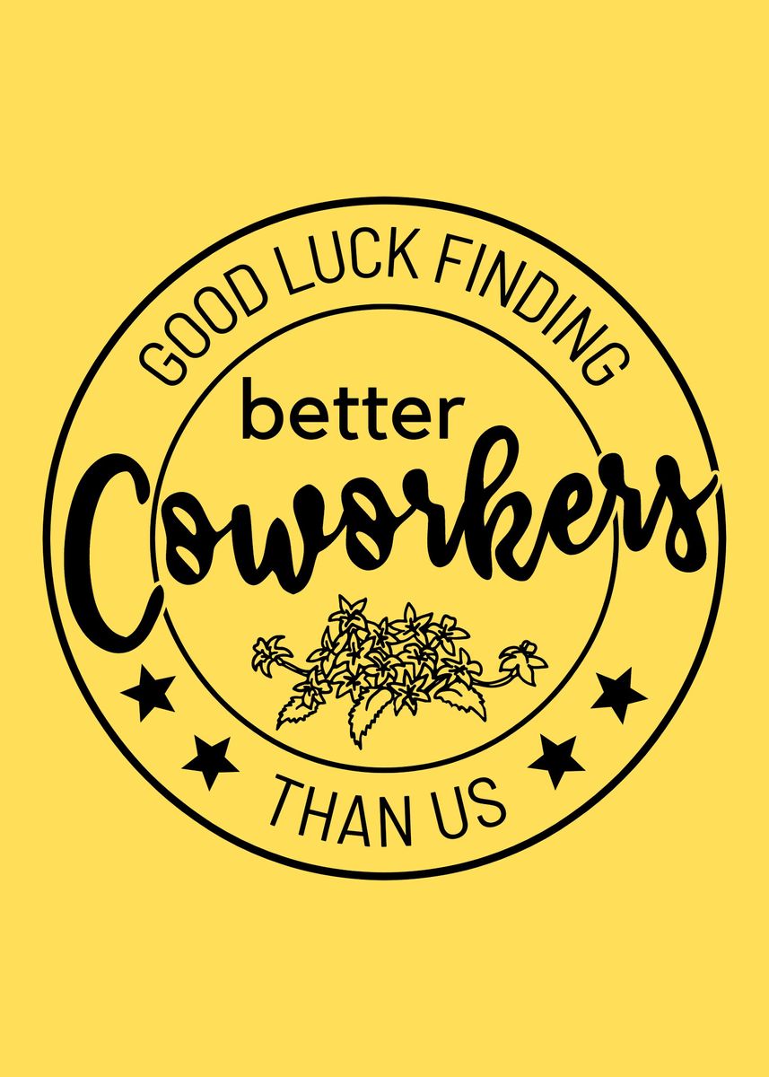 'colleague farewell ' Poster by teehowa timlset | Displate