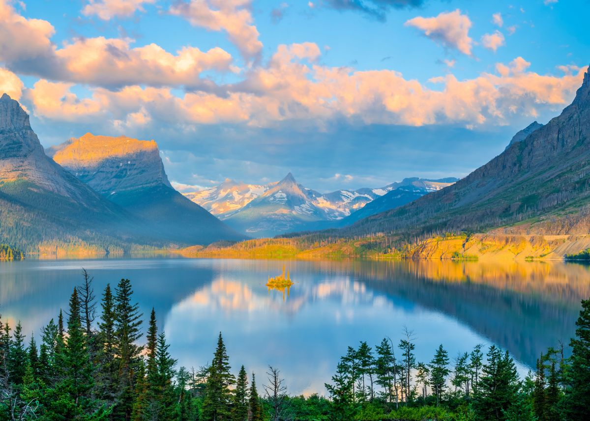 'Lake in the vallley' Poster by AxselYustisio | Displate