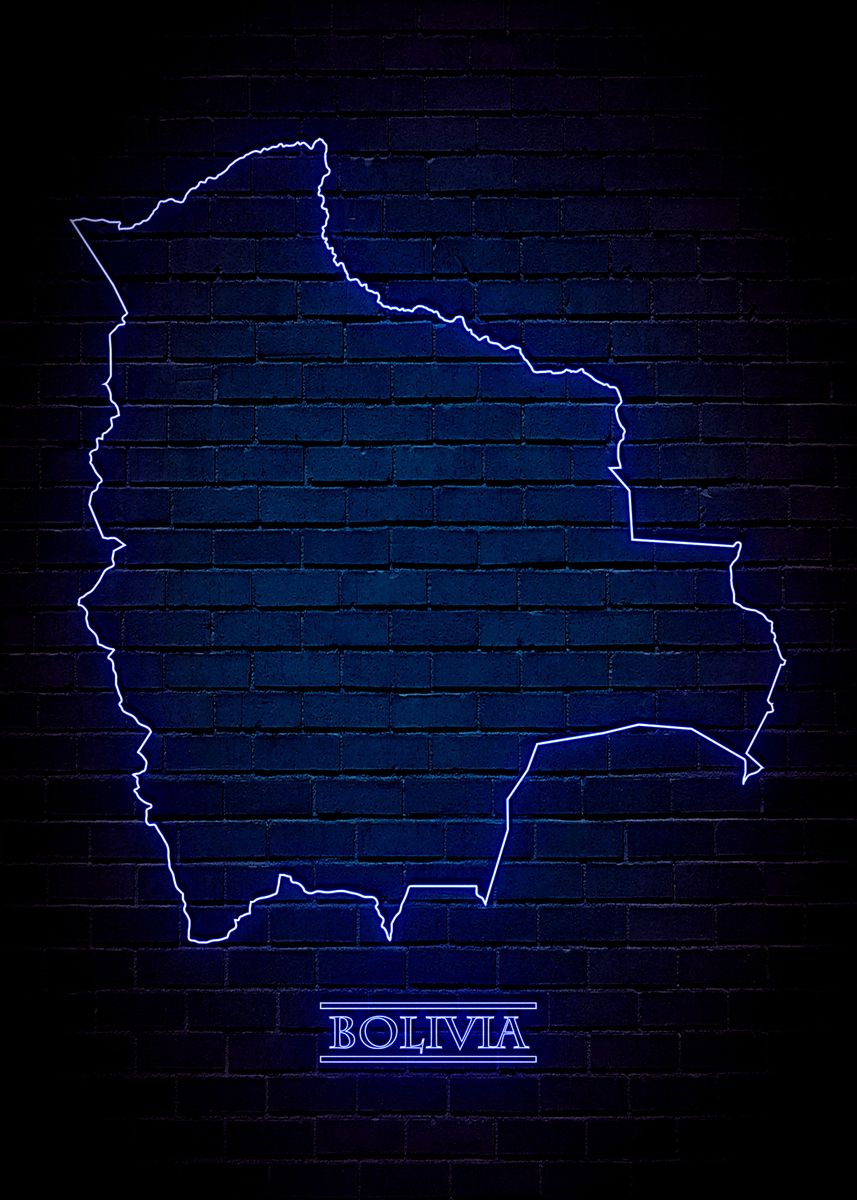 'Bolivia' Poster by Moon Soul | Displate