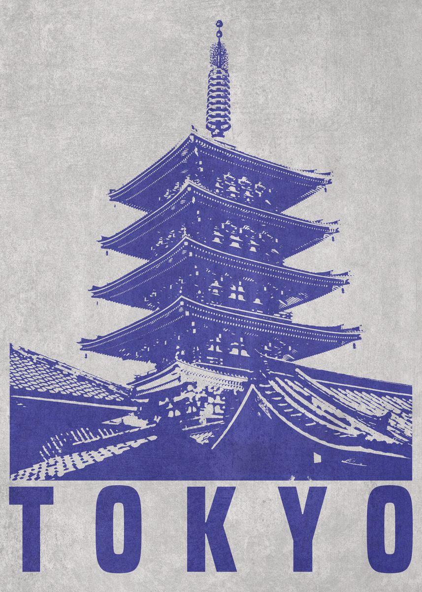 'Tokyo' Poster by denvector | Displate