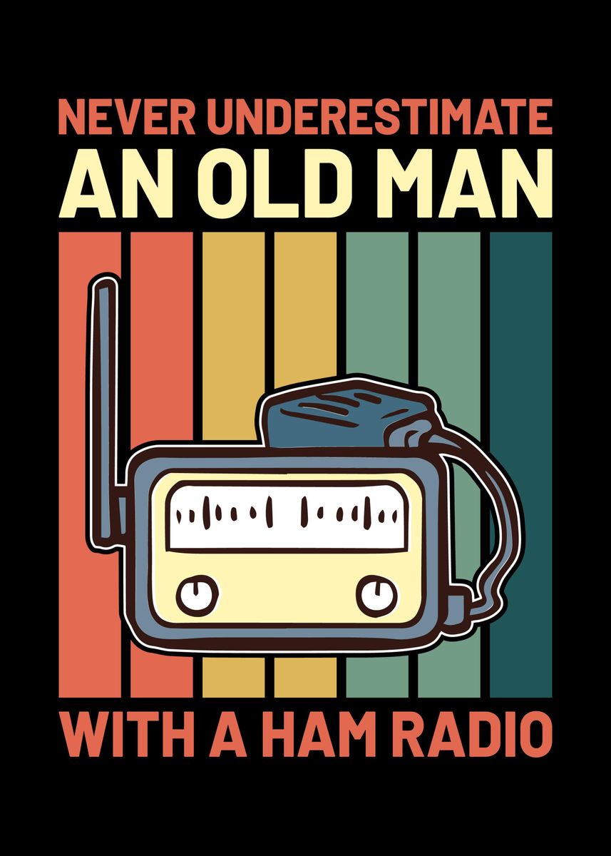 'Ham Radio Operator' Poster, picture, metal print, paint by Sebastian ...