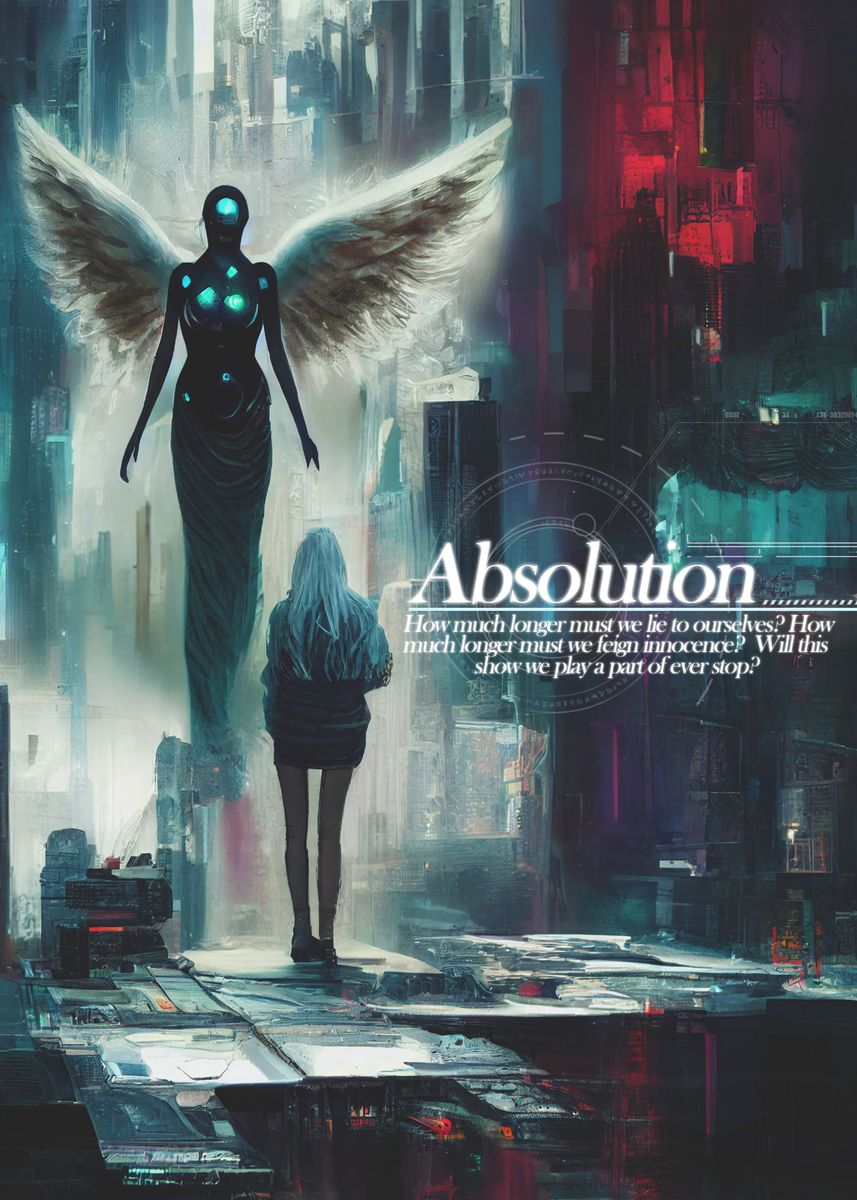 'Absolution' Poster, picture, metal print, paint by Scandy Wiz | Displate