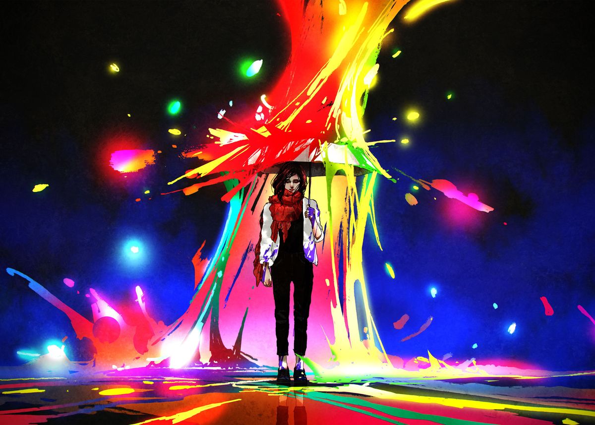 'Color Splash' Poster by Michael Landsberger | Displate