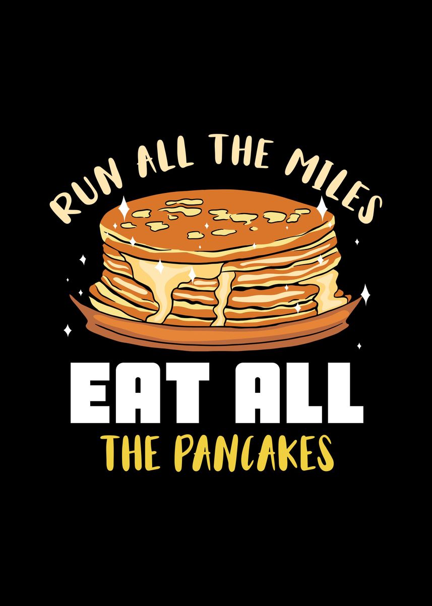 'Pancakes' Poster, picture, metal print, paint by Sebastian Wünsche ...