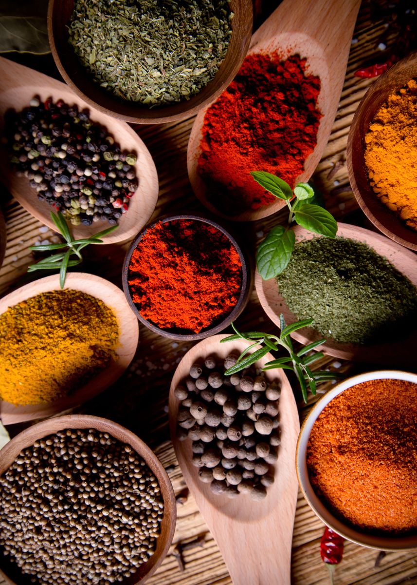 'Kitchen Spices Restaurant' Poster, picture, metal print, paint by REAL ...