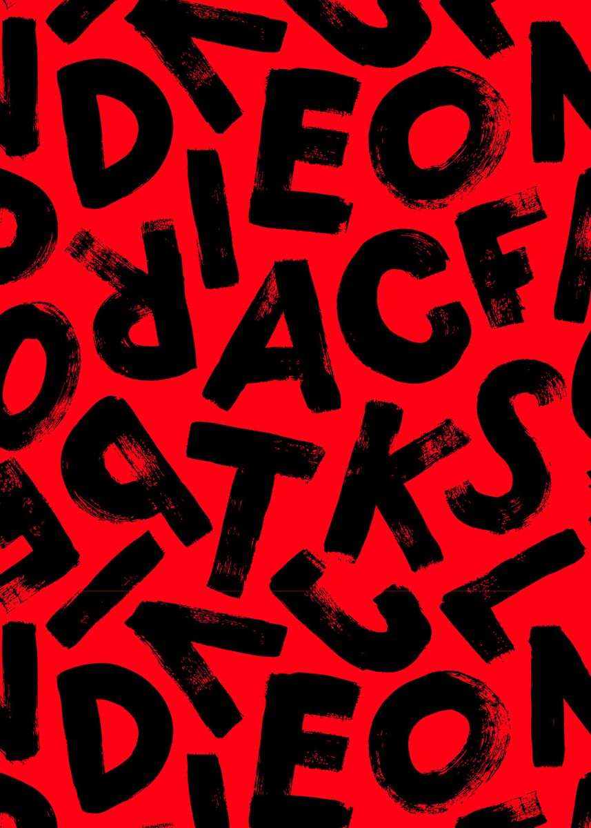 'The Beautiful Letter Art' Poster by SALOX | Displate