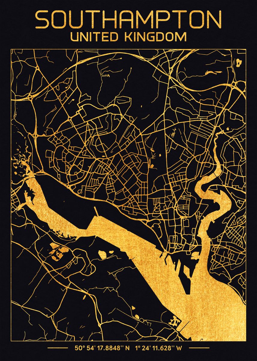 'Southampton UK ' Poster by Denis Siggers | Displate