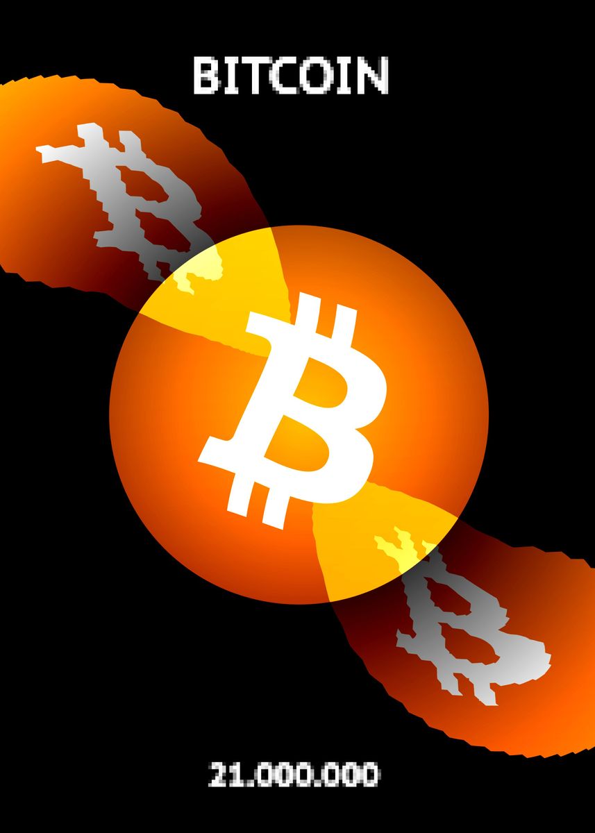 'Bitcoin 21' Poster, picture, metal print, paint by marv | Displate