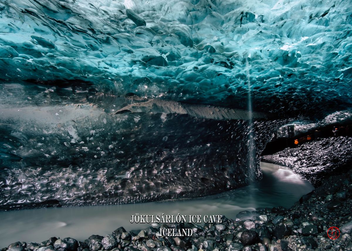 'Jokulsarlon Ice Caves' Poster by NTx Photography | Displate