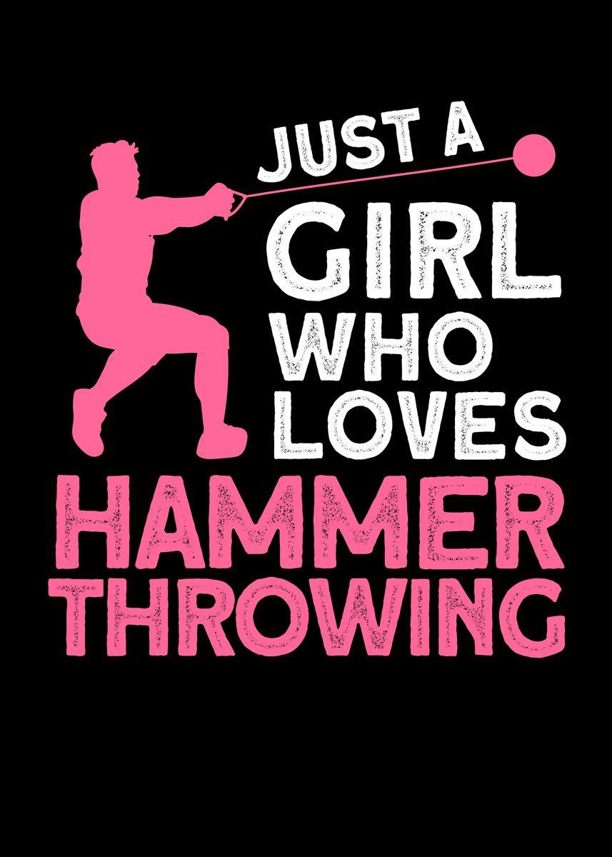 'Hammer Throwing Gift' Poster by Hexor | Displate