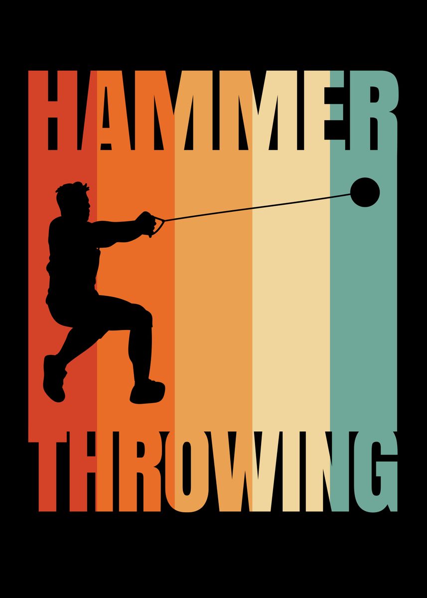 'Hammer Throwing Gift' Poster by Hexor | Displate