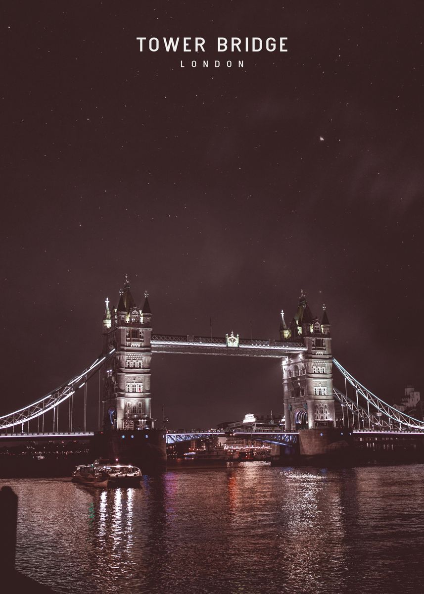 'Tower Bridge ' Poster, picture, metal print, paint by Travel Addict ...