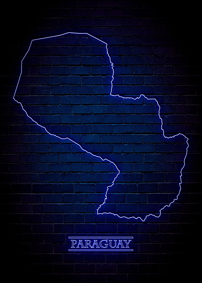 'Paraguay' Poster by Moon Soul | Displate