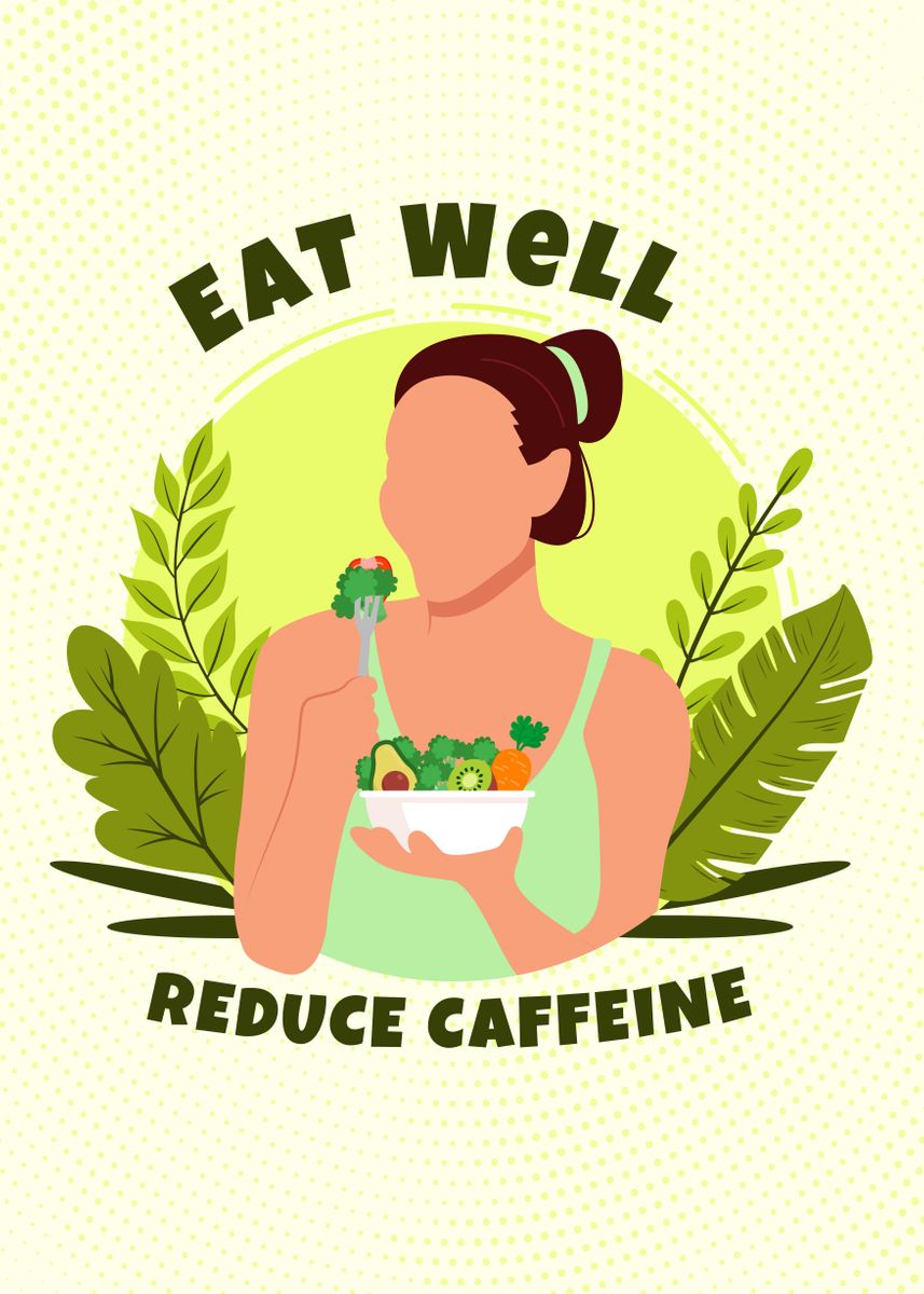 'Eat Well' Poster, picture, metal print, paint by Foxtails Design ...