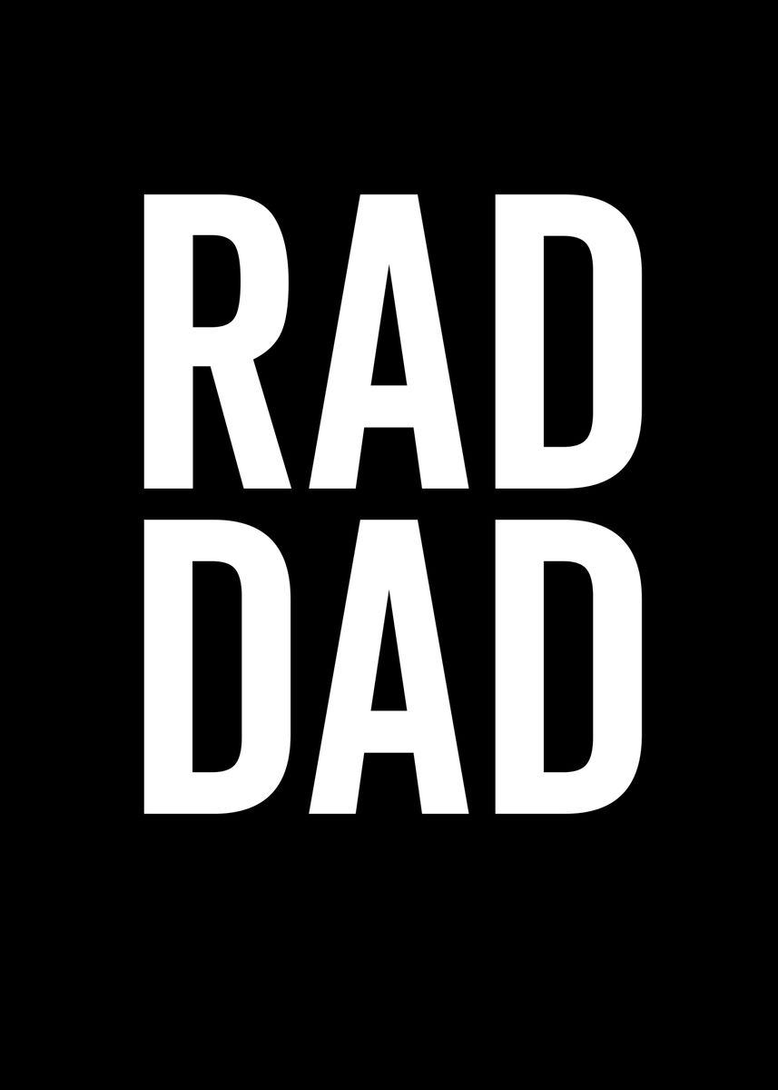 'Rad Dad' Poster, picture, metal print, paint by Francois Ringuette ...