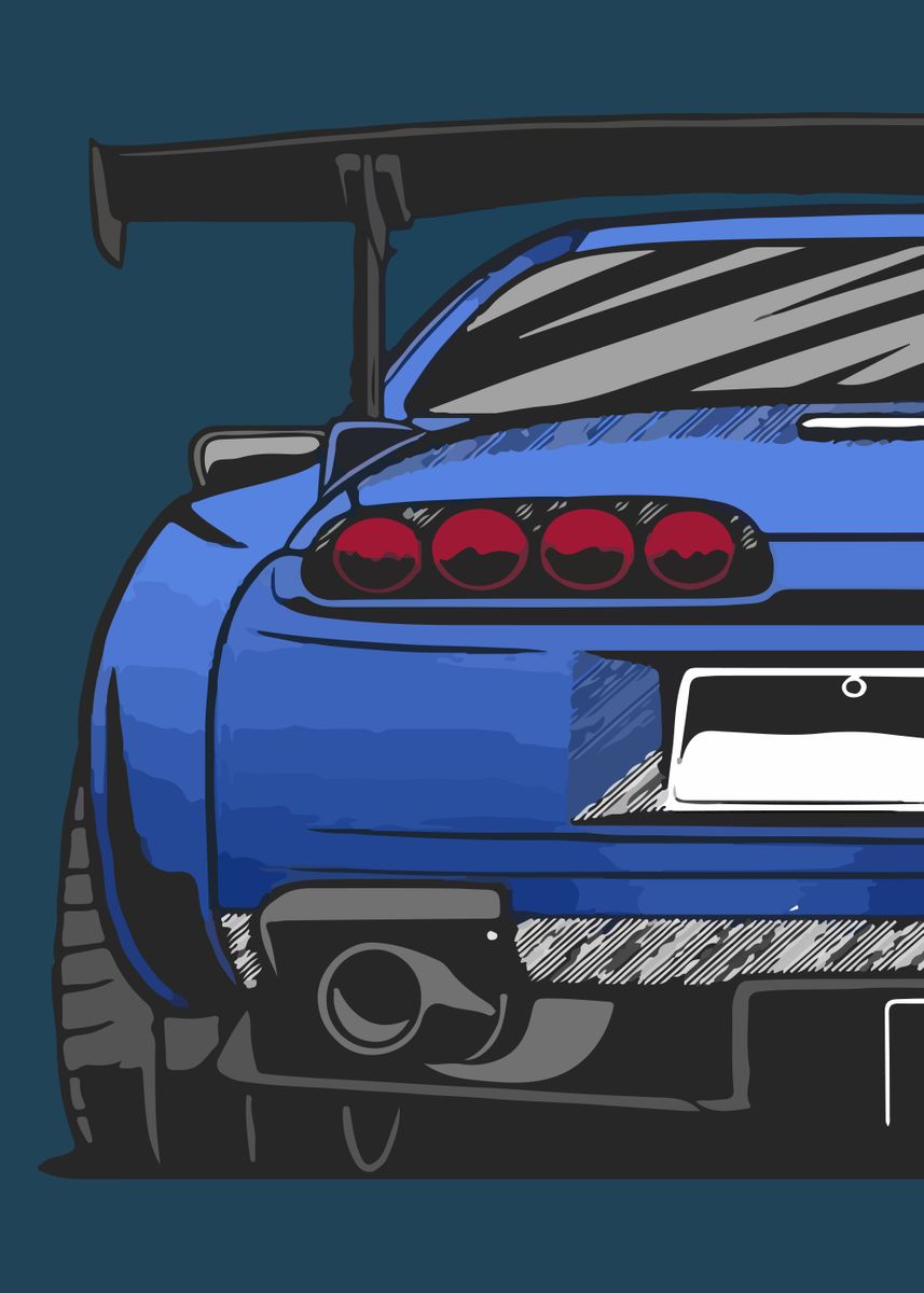 'car' Poster, picture, metal print, paint by karina na | Displate