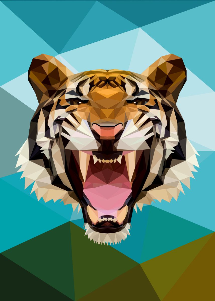 'Tiger' Poster by toan nguyen | Displate