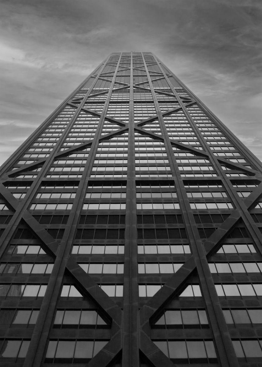 'John Hancock Center' Poster, picture, metal print, paint by DeNeum ...