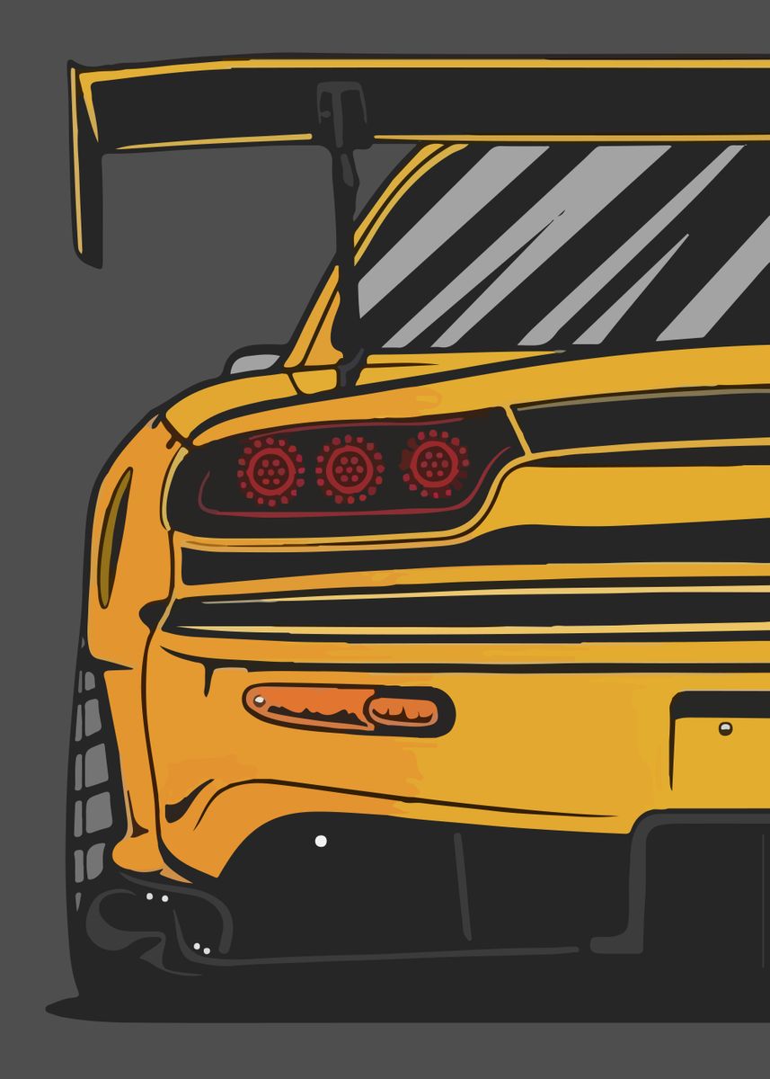 'car' Poster, picture, metal print, paint by karina na | Displate