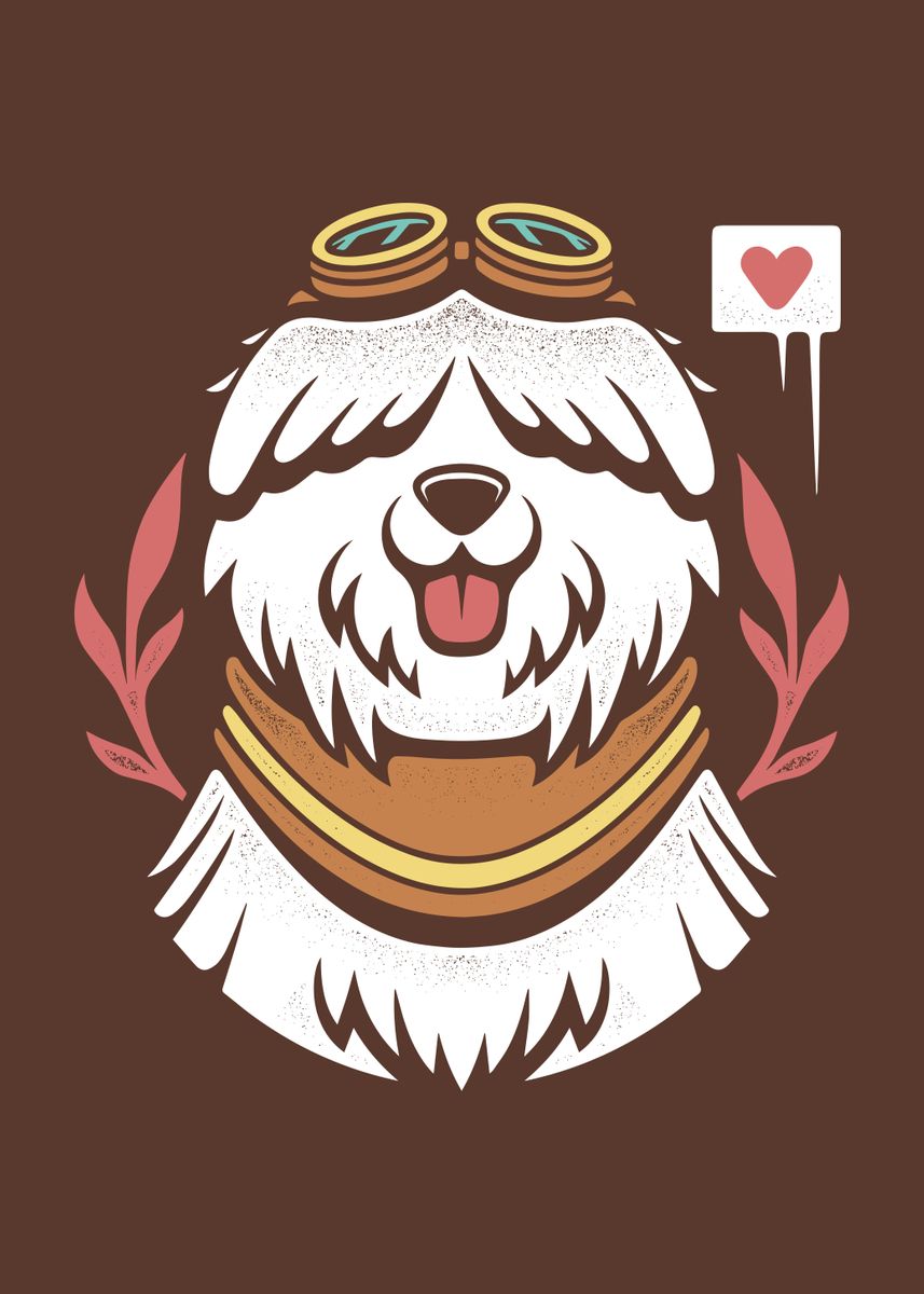 'Potion Permit Cute Dog' Poster, picture, metal print, paint by ...