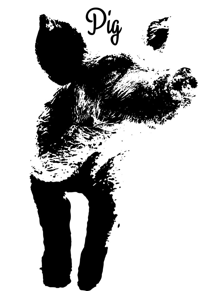 'Pig' Poster by tona nguyen | Displate