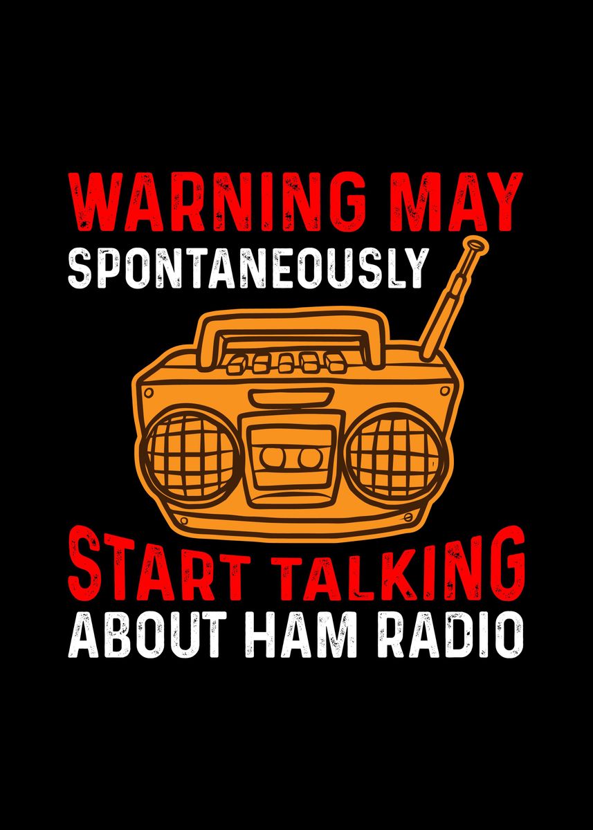 'Ham Radio Operator' Poster, picture, metal print, paint by Sebastian ...